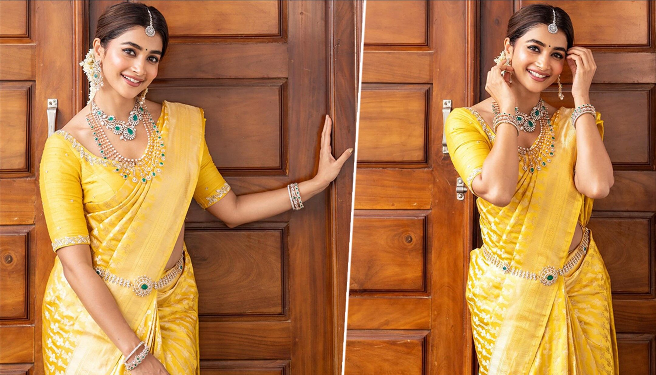 Pooja Hegde Desi Bhabhi Look: Pooja Hegde spread the glamor in sexy ...